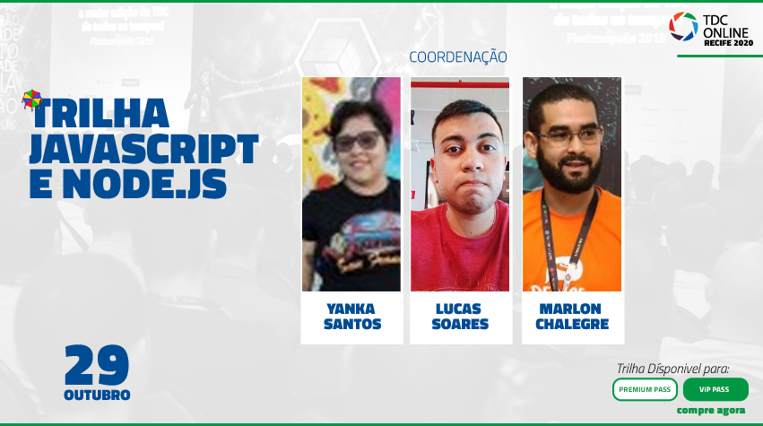 #TheDevConf 2020 | RECIFE ONLINE : Trilha JAVASCRIPT e NODE.JS